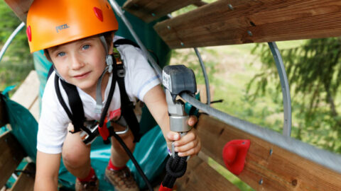 Rolling Continuous Belay System - Saferoller Kids Trail - Kanopeo